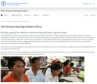 FAO Virtual Learning Center courses | Biosecurity Central